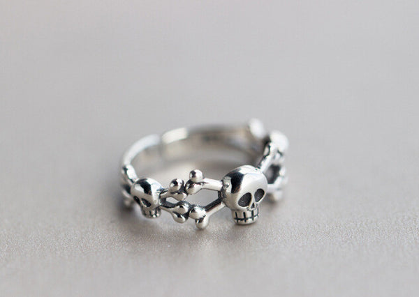 Corpse Skeleton Skull Head Adjustable Ring – ESS6 Fashion
