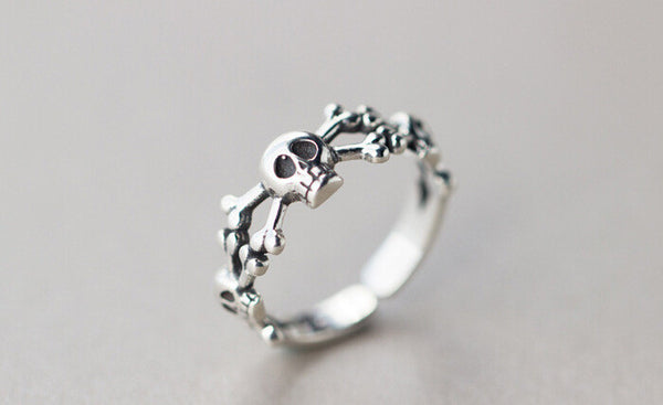 Corpse Skeleton Skull Head Adjustable Ring – ESS6 Fashion